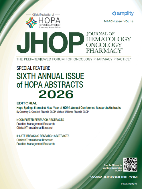 JHOP: Journal of Hematology Oncology Pharmacy | HOPA
